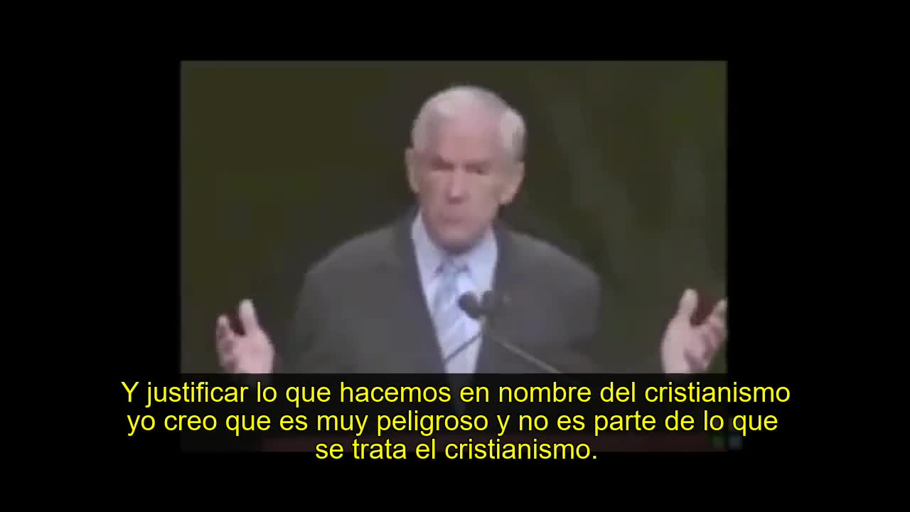 🇺🇸 Brillante discurso de Ron Paul, médico y ex miembro de la House of ...